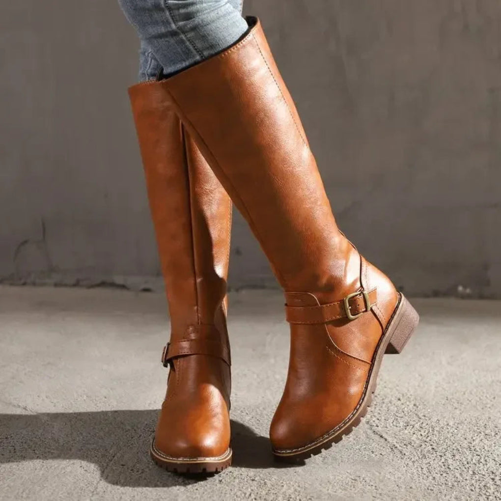 Women’s Elegant Leather Boots – Mysa London